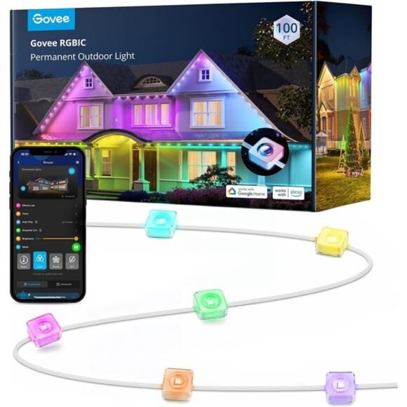 Holiday | Smart Rgbic Lights With 75 Scene Modes 10ft With 72 Led ...